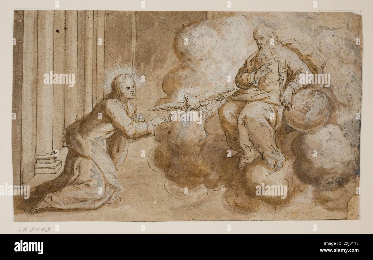 Drawing by Francesco Maffei and Jacopo Palma (il Giovane) depicting the ...