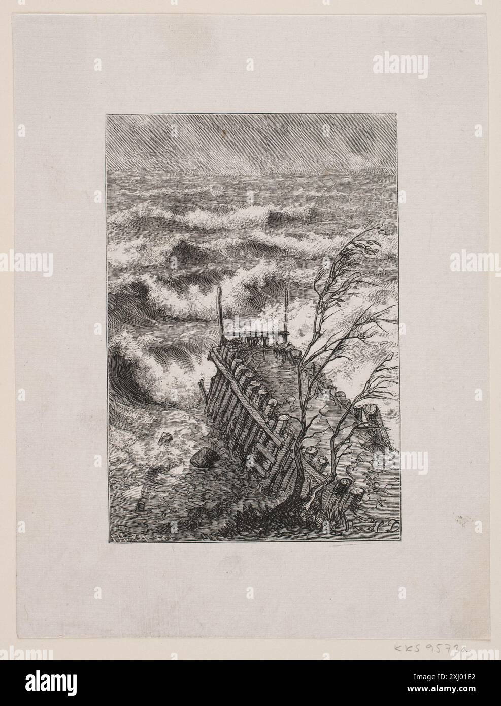 Illustration to Drachmann's poem "November Bøhme, Waldemar 1848 - 1926 ...