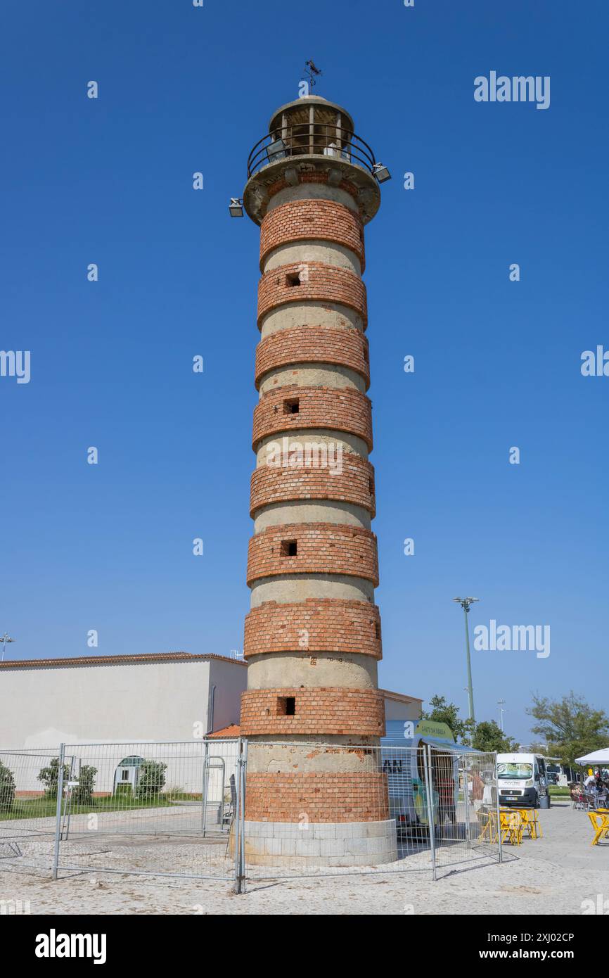Lisbon brick lighthouse hi-res stock photography and images - Alamy