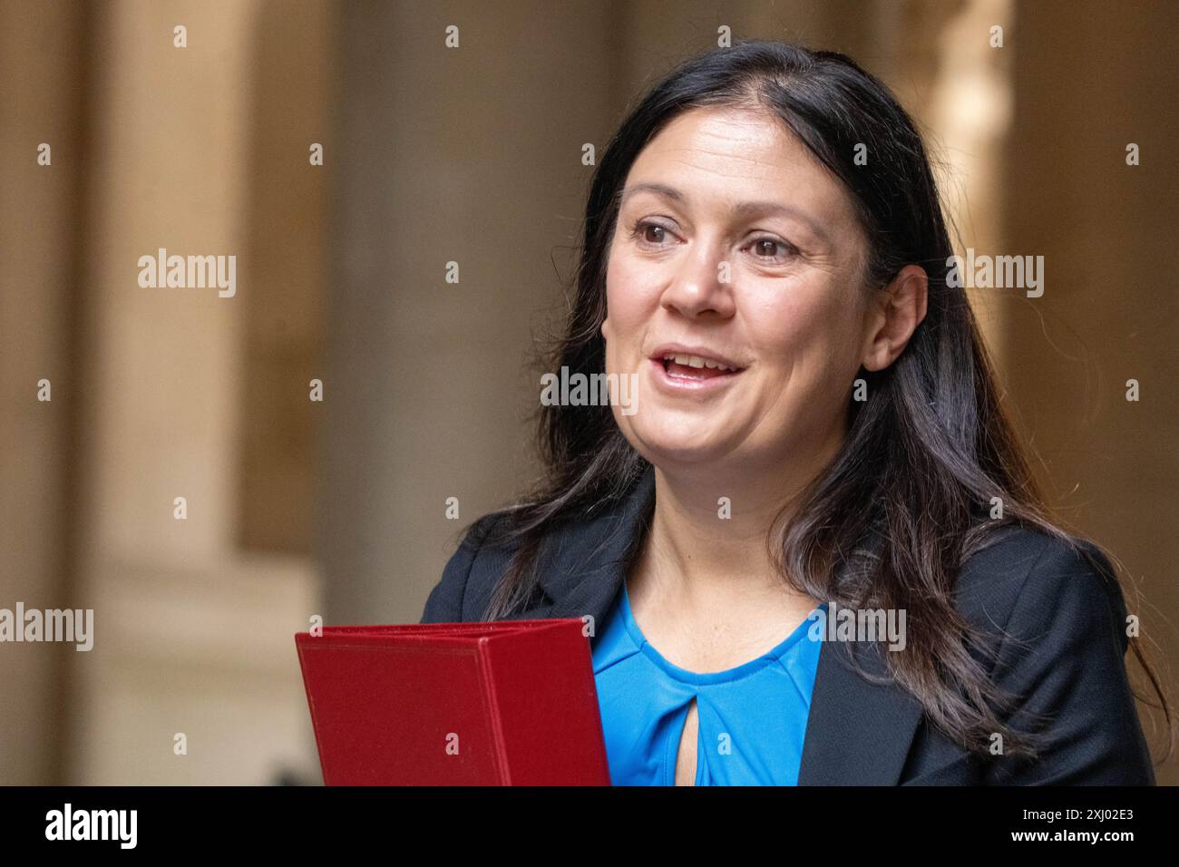 London, UK. 16th July, 2024. Lisa Nandy, Culture Secretary, arrives at ...