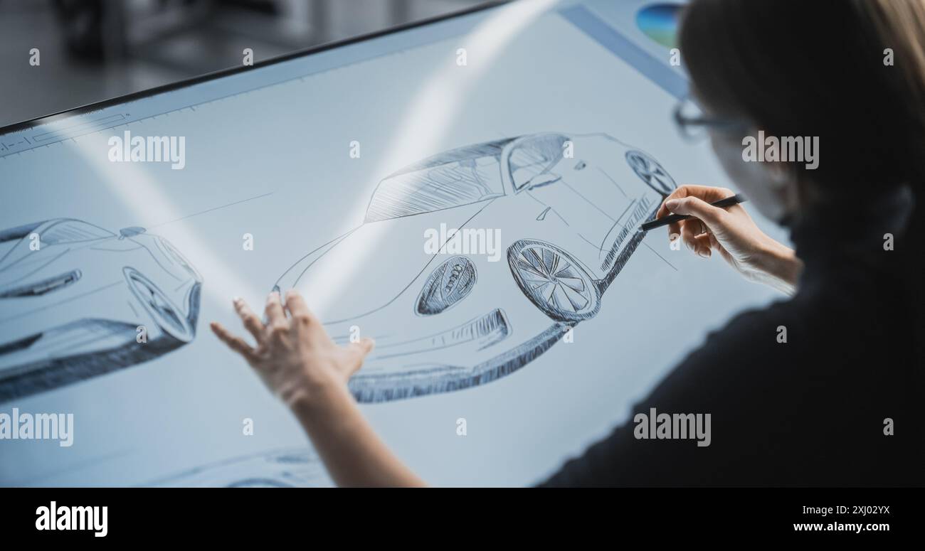 Car sketch 3d model cad hi-res stock photography and images - Alamy