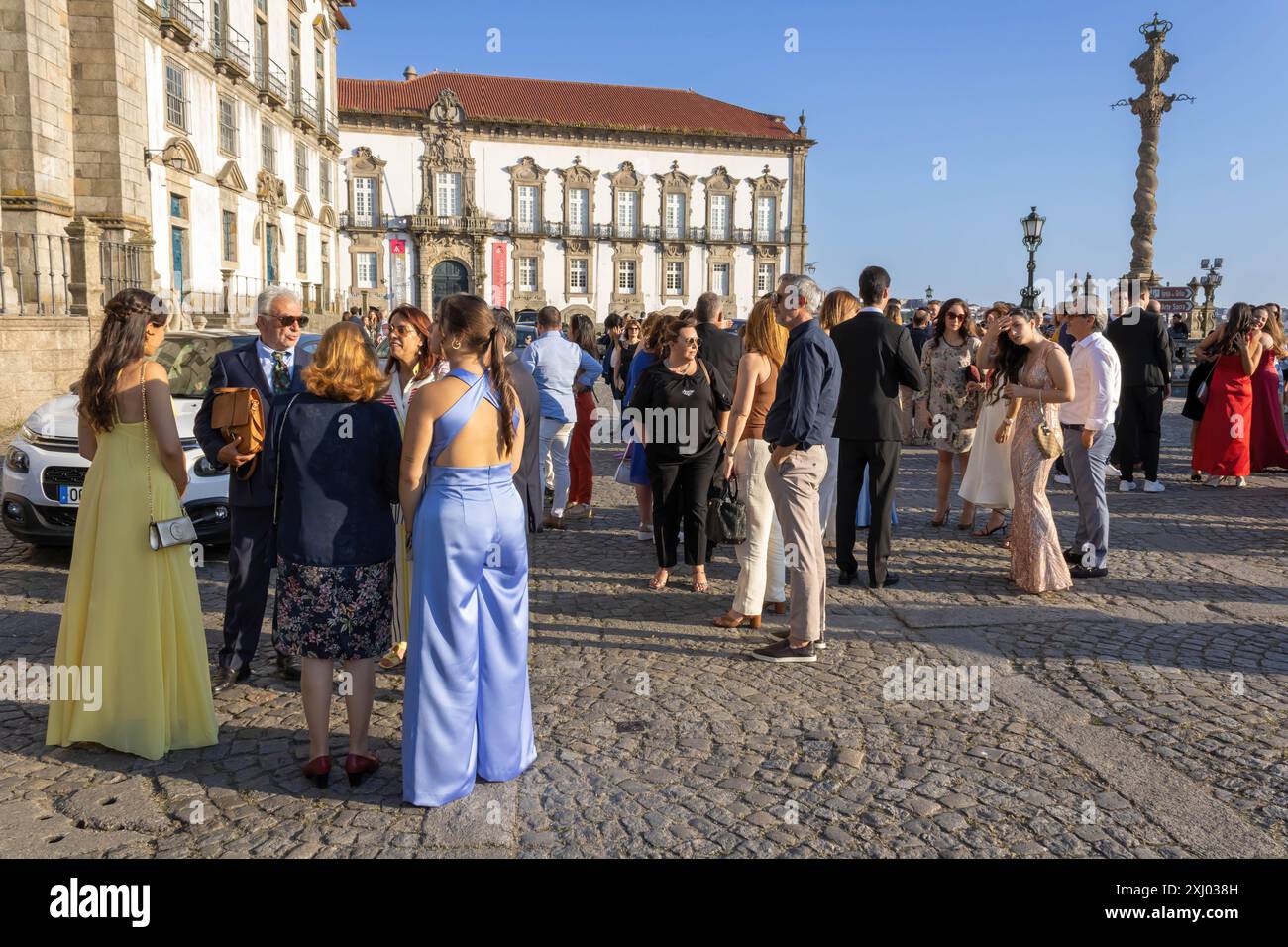 Porto, Portugal - July 6, 2022: People celebrating high school ...