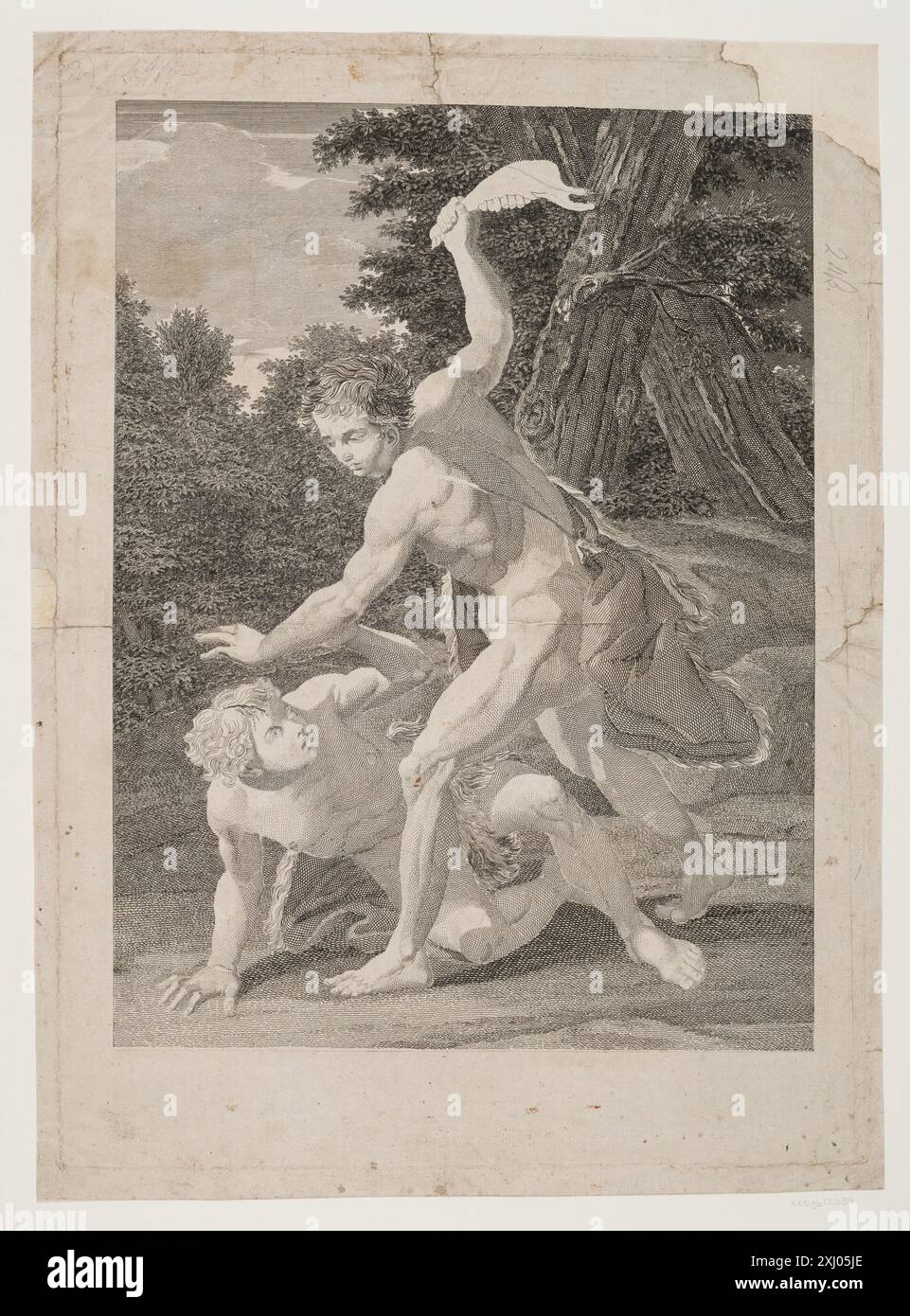 Cain and abel engraving hi-res stock photography and images - Alamy