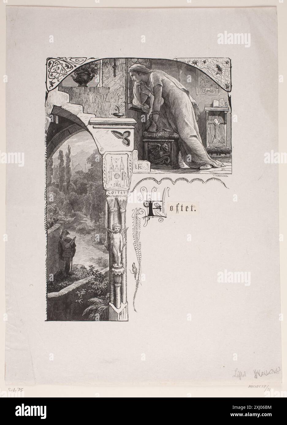 Attic Hendriksen, F. 1847 - 1938, Frølich, Lorenz 1820 - 1908 Xylograph ...