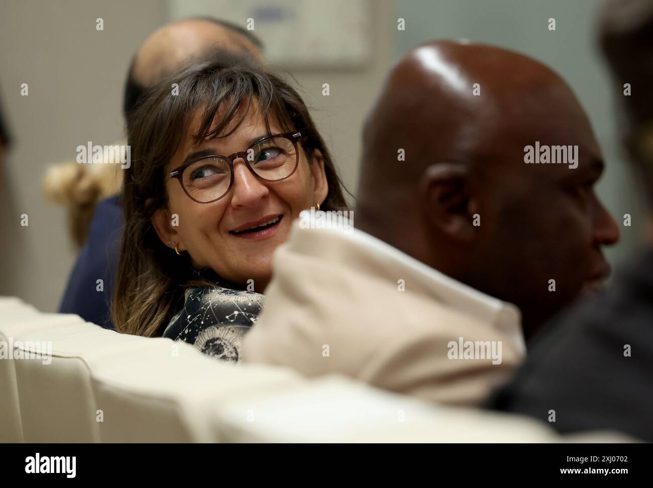 Fayza Lamari, mother of new Real Madrid player Kylian Mbappe, before ...