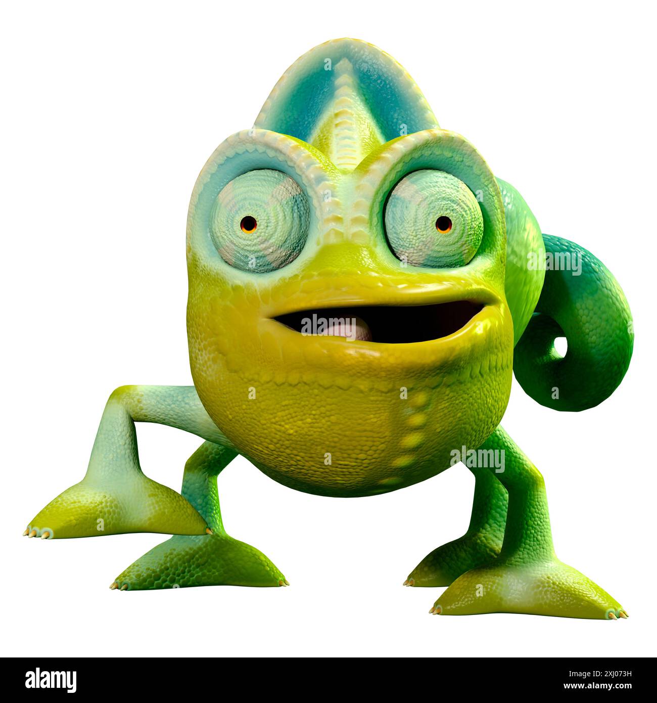 Cartoon character chameleon Cut Out Stock Images & Pictures - Alamy