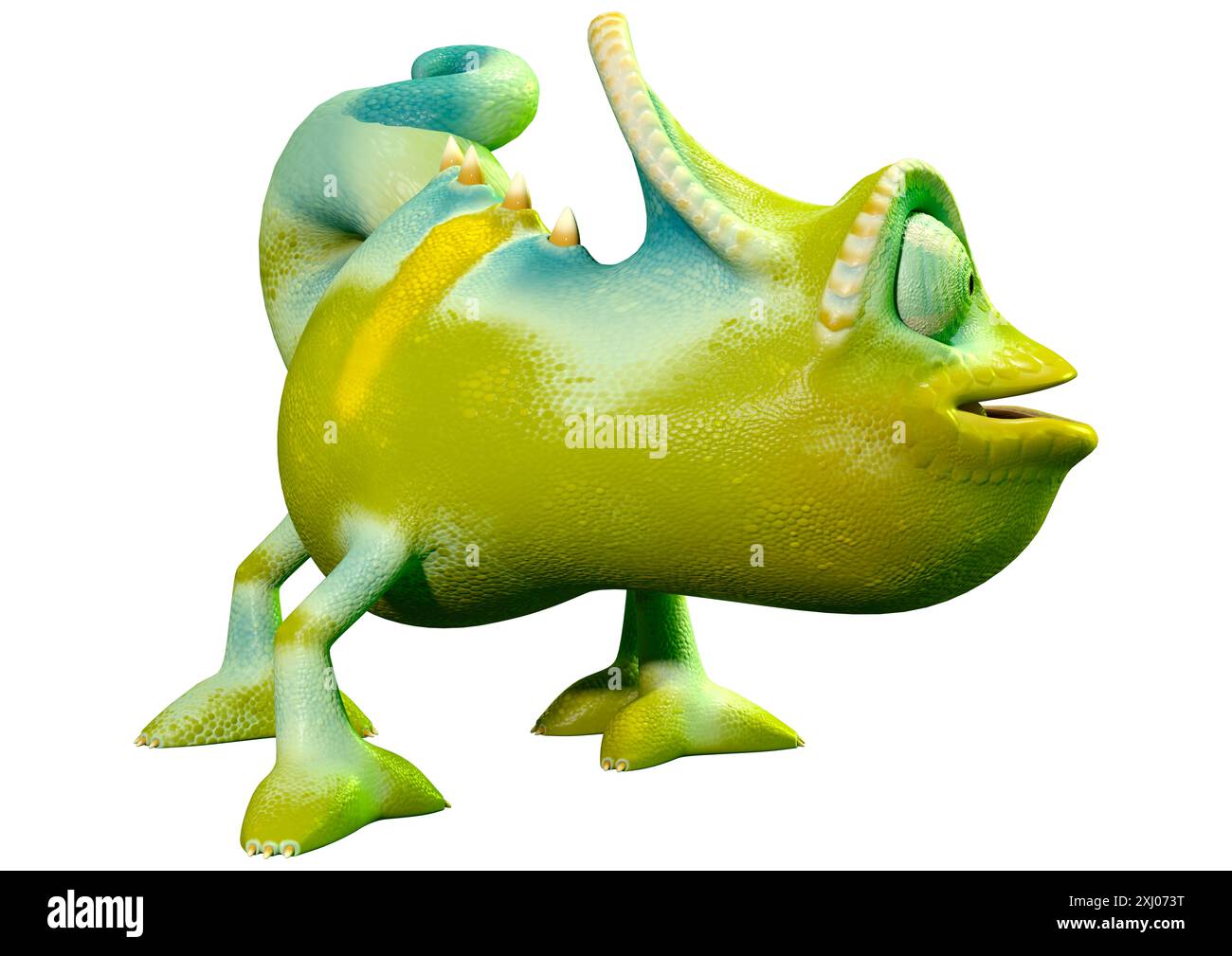 Cartoon character chameleon Cut Out Stock Images & Pictures - Alamy