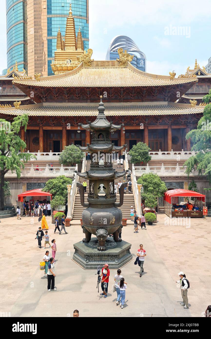 Buddhism temple, Ancient buildings, Wooden palace Stock Photo - Alamy