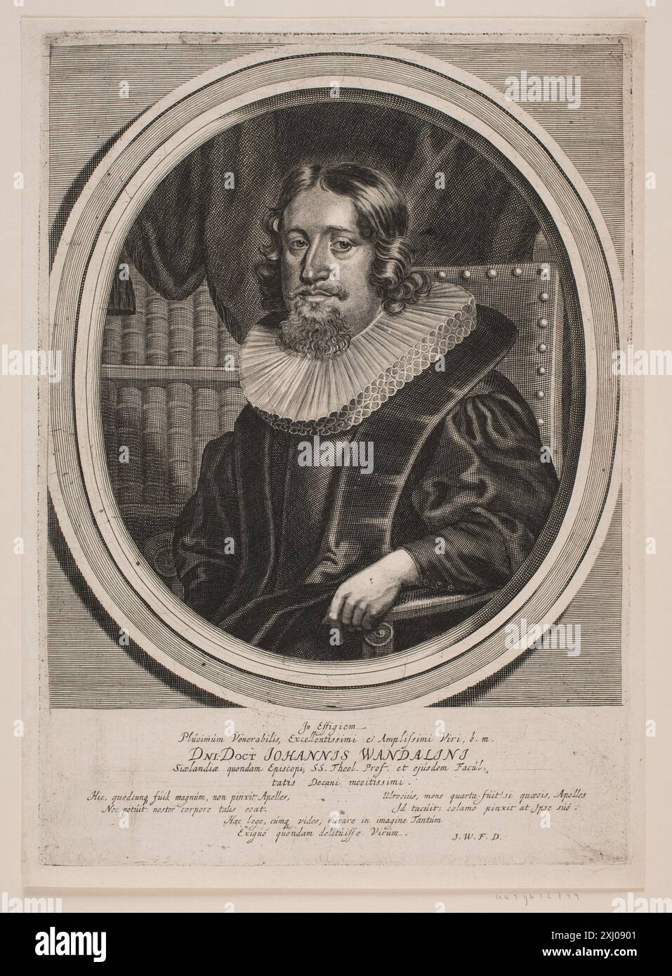 Copper engraving by Hubert Schaten (1671–1697) depicting Bishop H ...