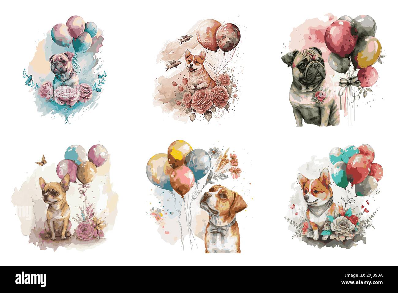 Dog Watercolor style vector illustration Stock Vector Image & Art - Alamy