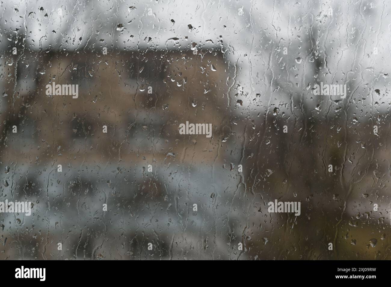 Raindrops on window glasses nature hi-res stock photography and images ...