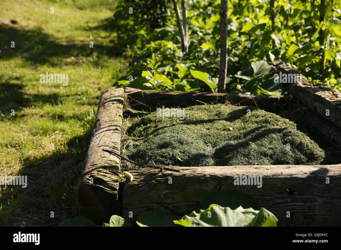 Pile mown lawn grass hi-res stock photography and images - Alamy