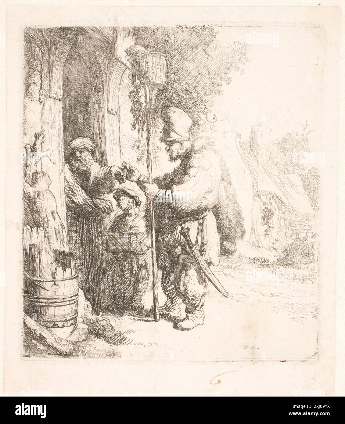 The rat-killer Rembrandt van Rijn 1606 - 1669 Engraving, Print The New ...