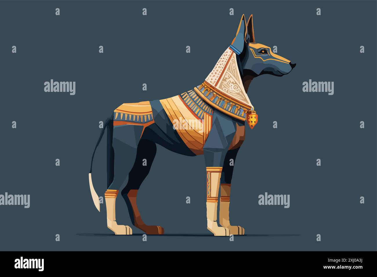 Pharaonic Dog vector illustration Stock Vector Image & Art - Alamy
