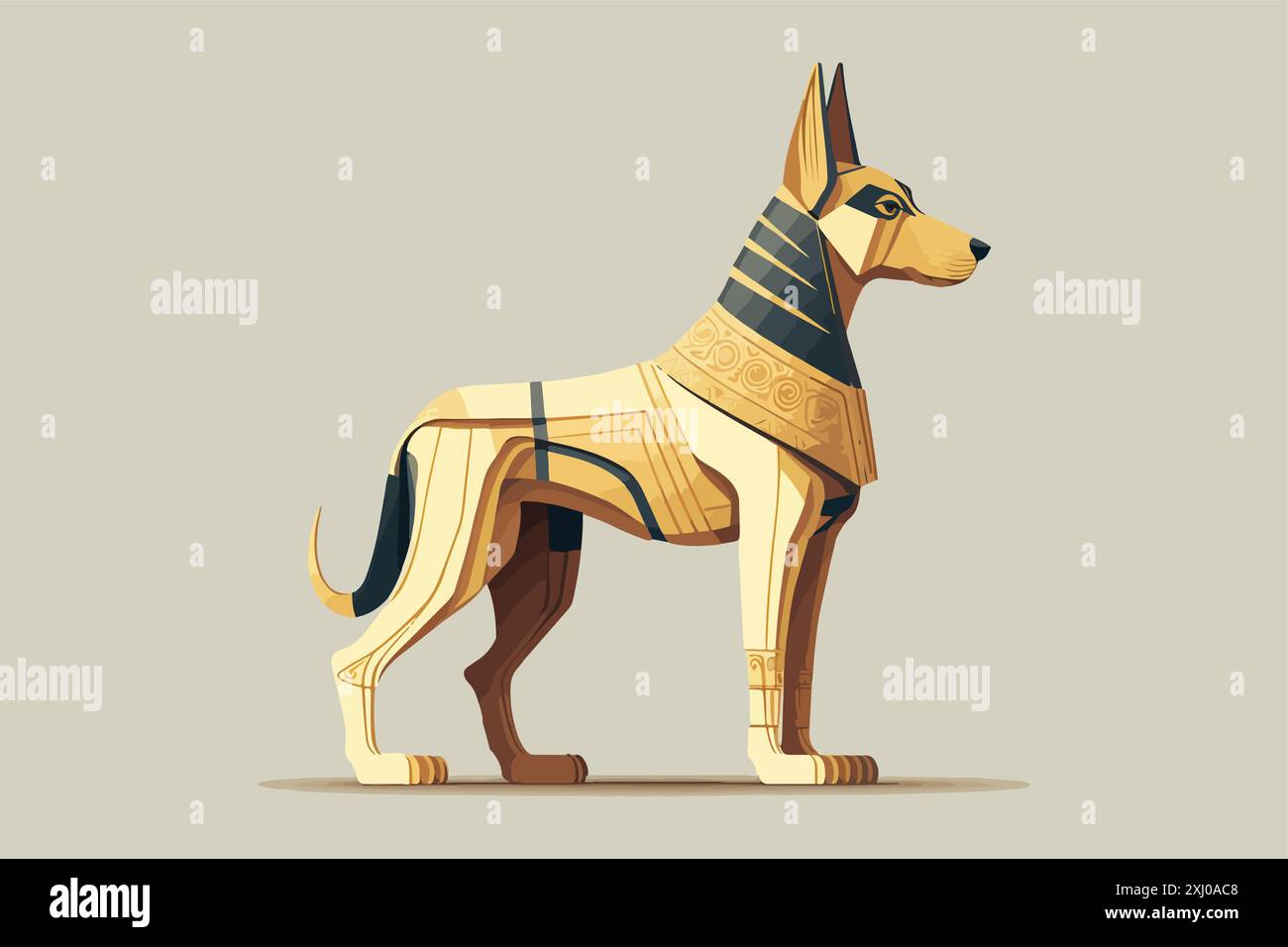 Pharaonic Dog vector illustration Stock Vector Image & Art - Alamy