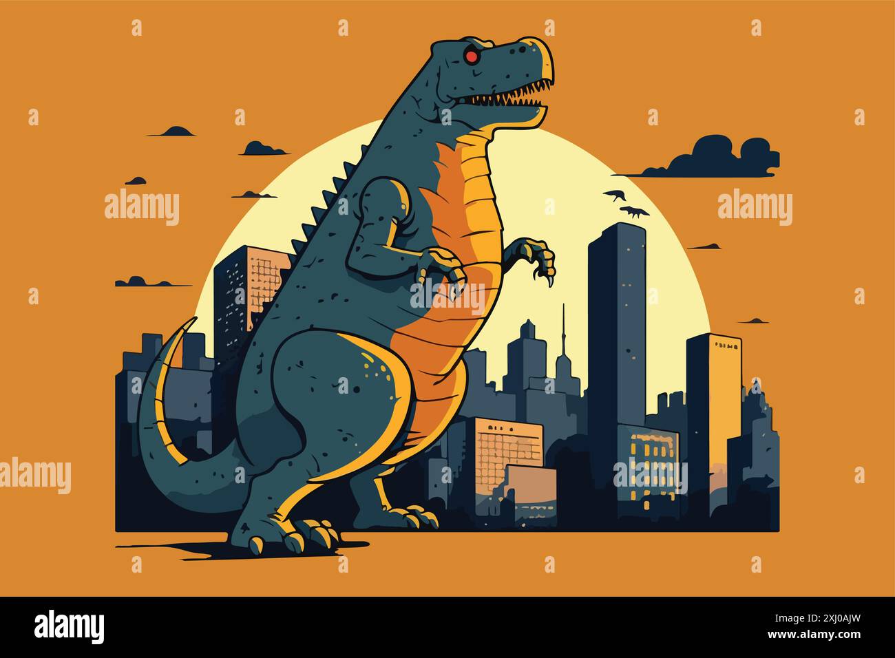 Dogzilla vector illustration Stock Vector Image & Art - Alamy