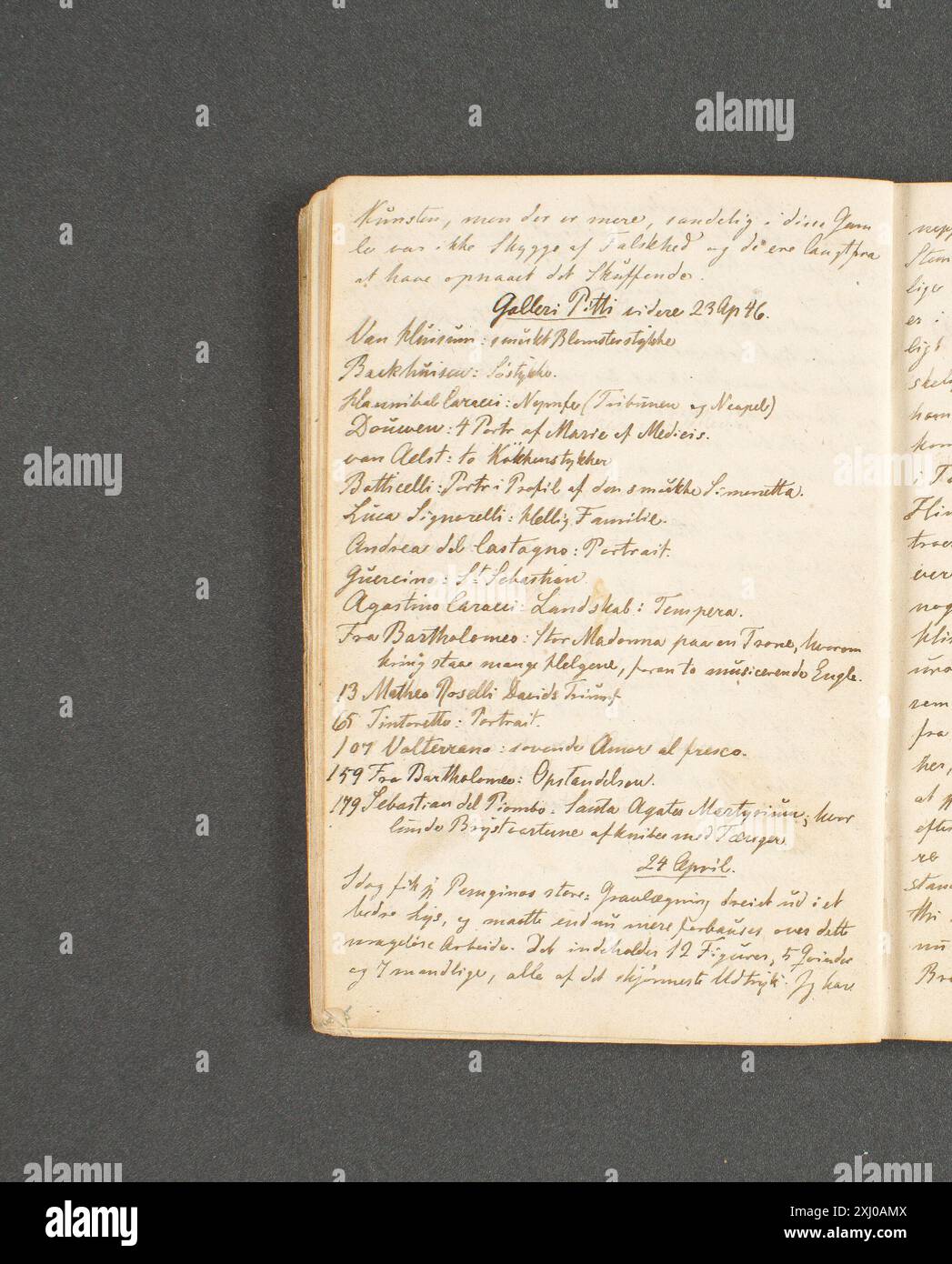 Travel Diary. Florence Lundbye, Johan Thomas 1818 - 1848 Drawing ...