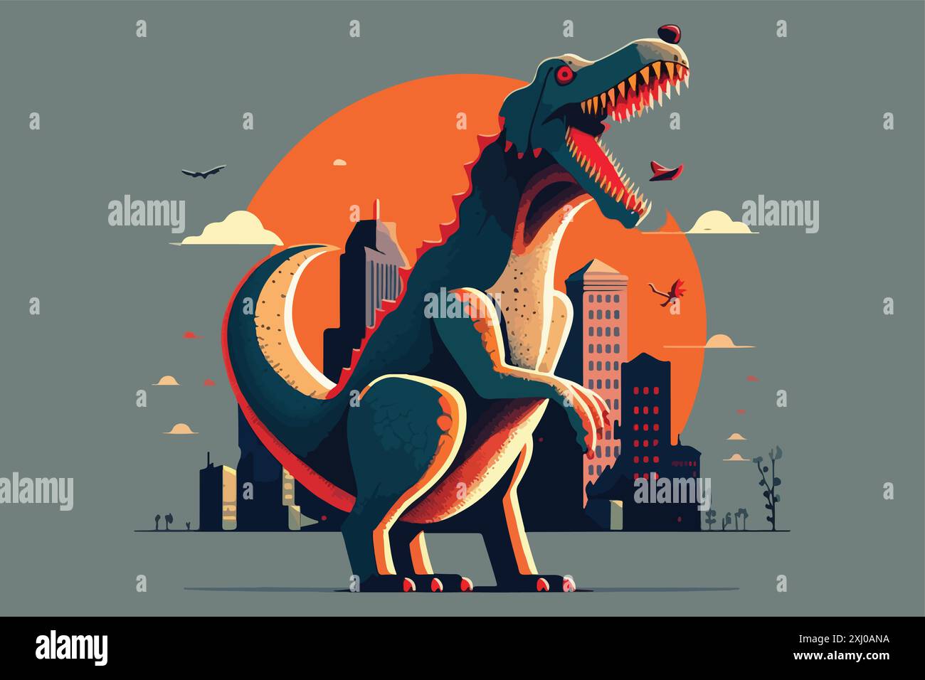 Dogzilla vector illustration Stock Vector Image & Art - Alamy