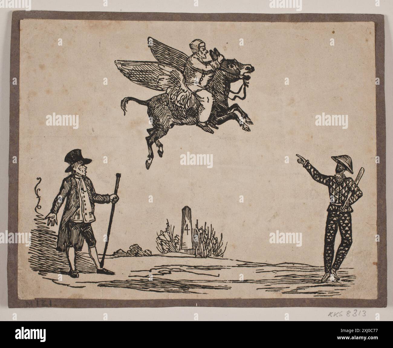 Poster for a pantomime performance Lundbye, Johan Thomas 1818 - 1848 ...