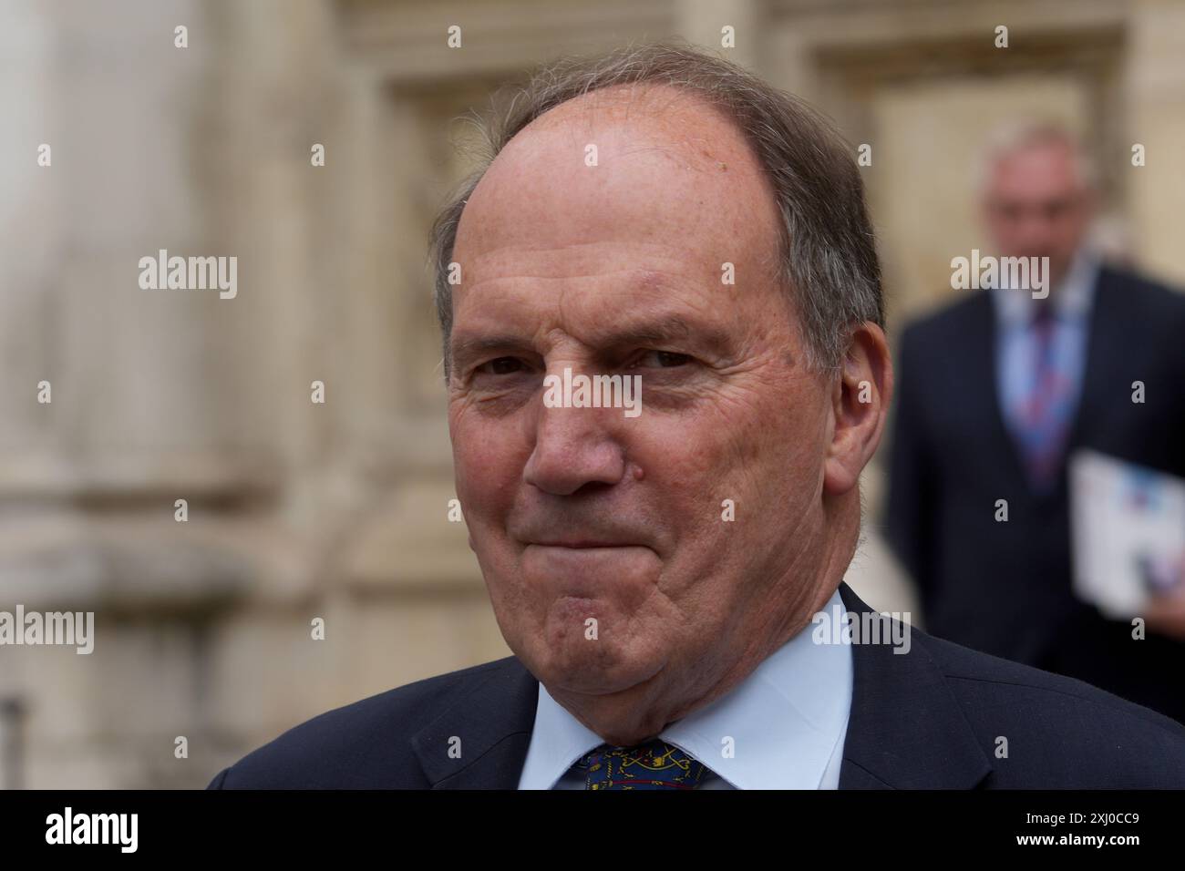 Sir Simon Hughes departs after a Service of Thanksgiving in the 30th ...