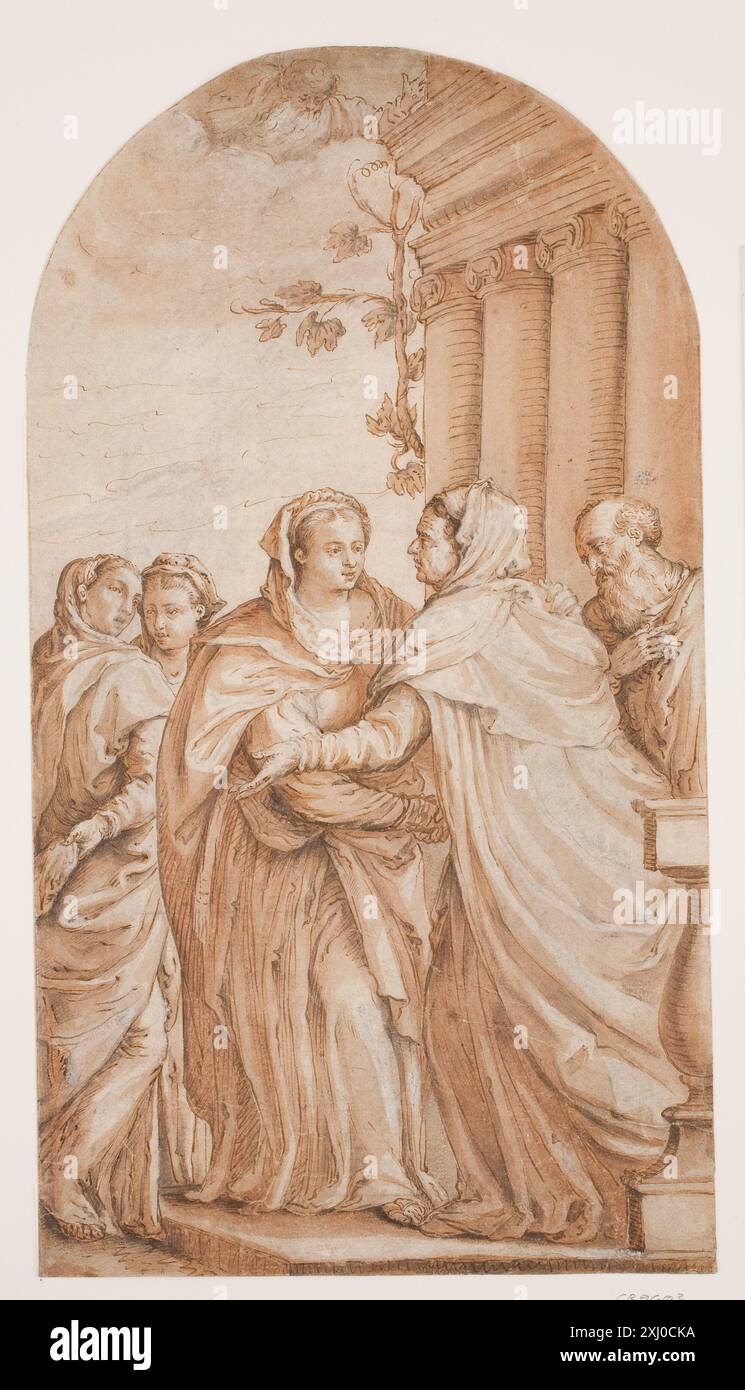 The Visitation Matham, Jacob 1571 - 1631, Veronese, Paolo 1528 - 1588 ...