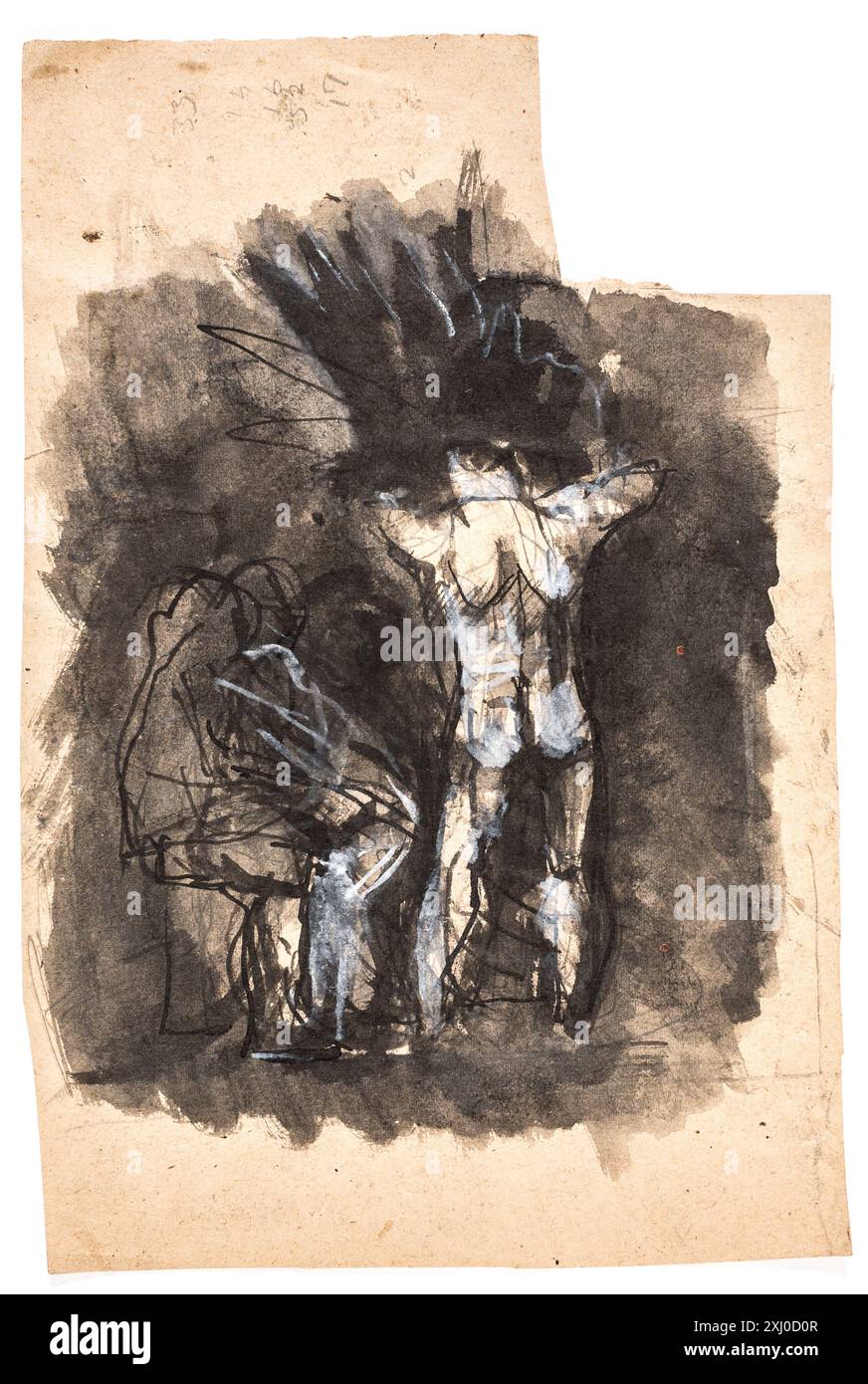 Study to "Dædalus and Ikarus Hartmann, Oluf 1879 - 1910 Drawing Studie ...