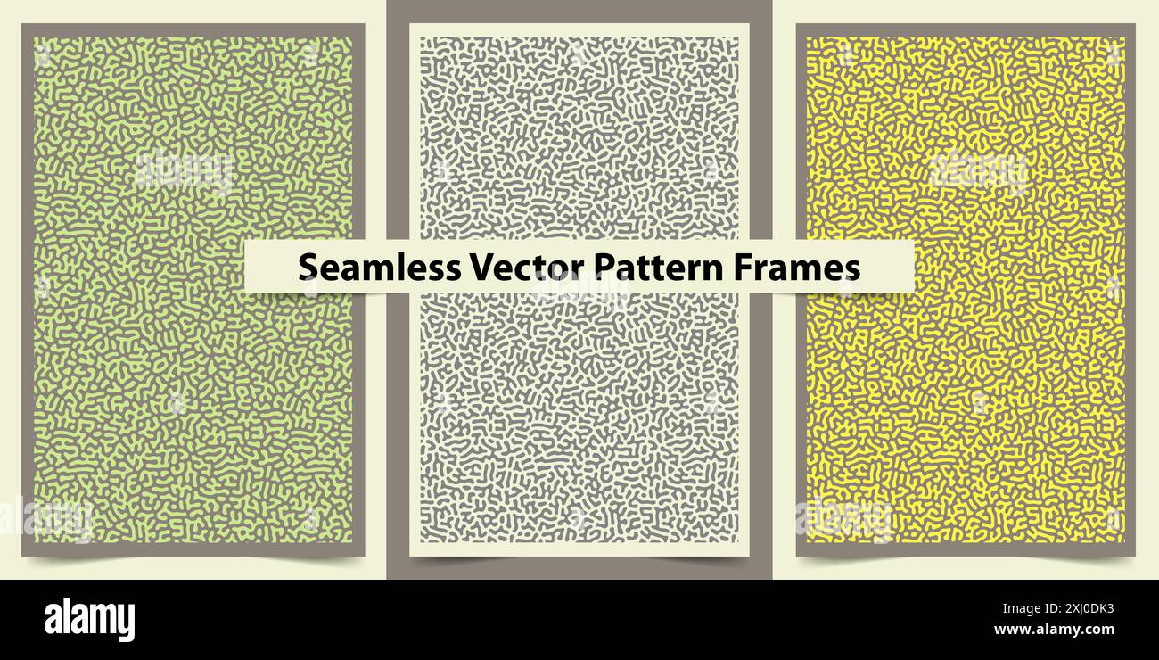 Reaction Diffusion Turning Seamless Pattern Monochrome Seamless Pattern With Chaotic Motion