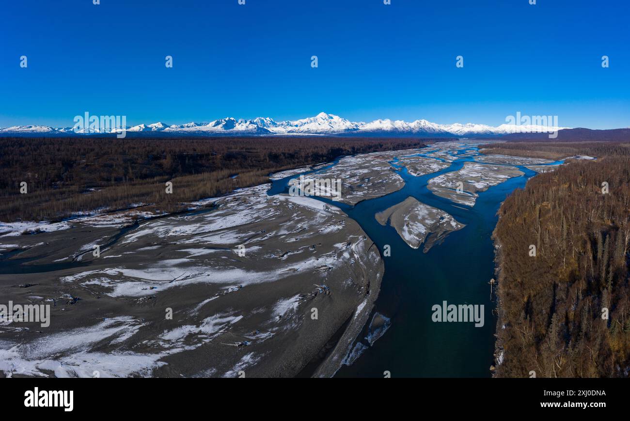 Aerial view on alaska hi-res stock photography and images - Alamy