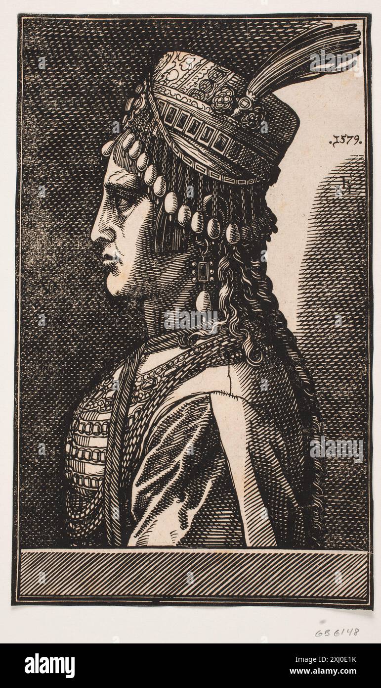 Noble Turkish Lady Lorck, Melchior 1526 - 1583 Woodcut, Print Melchior ...