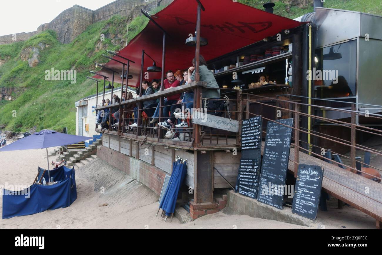 Riley's Fish Shack King Edward's Bay, Tynemouth Stock Photo - Alamy