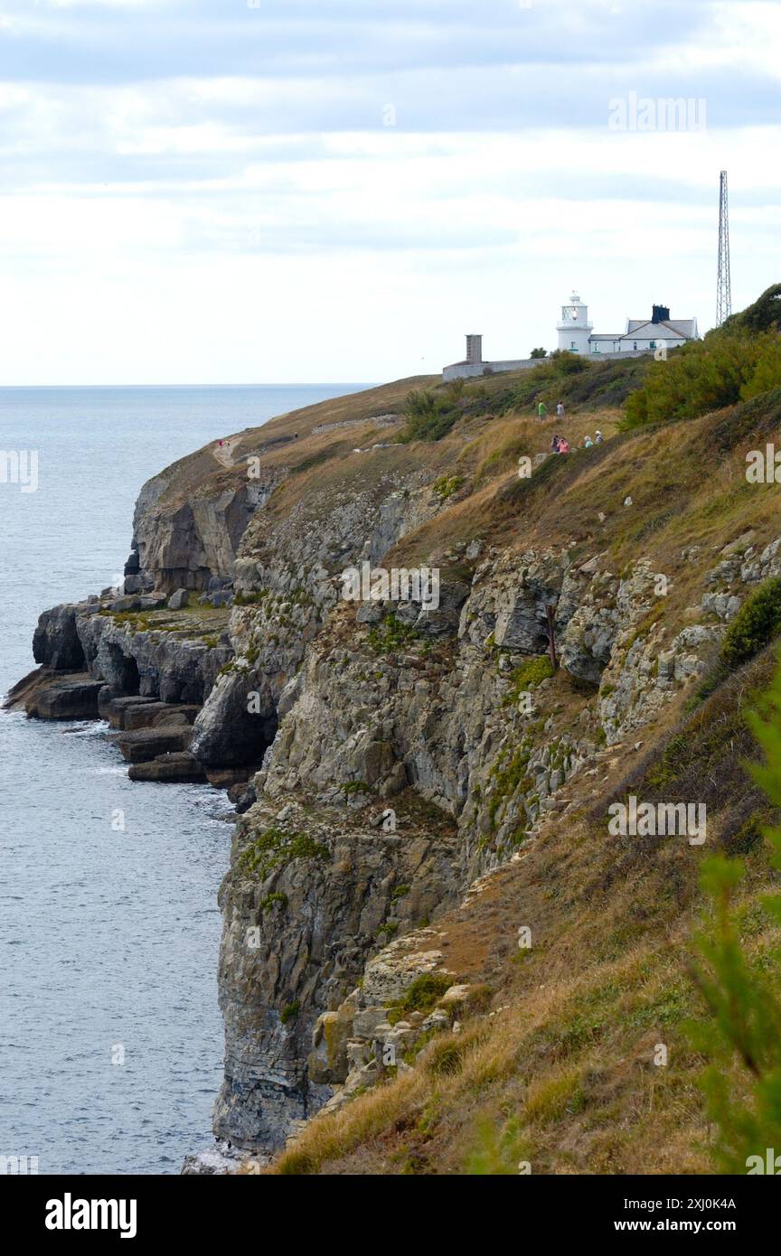 Anvil Point Lighthouse Durlston Country Park Swanage Dorset England uk ...