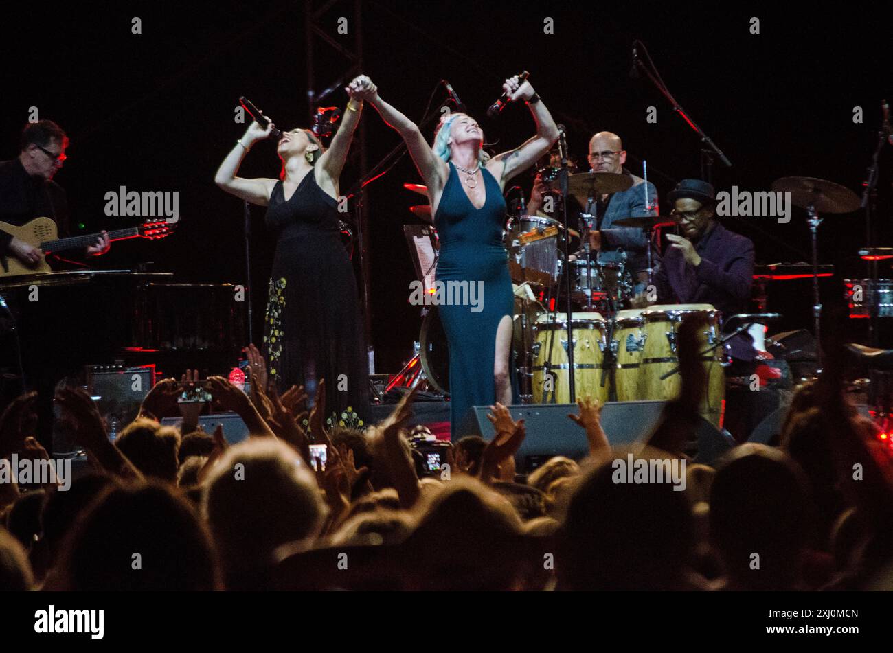 China Forbes and Storm Large of Pink Martini performing at Rockwave ...