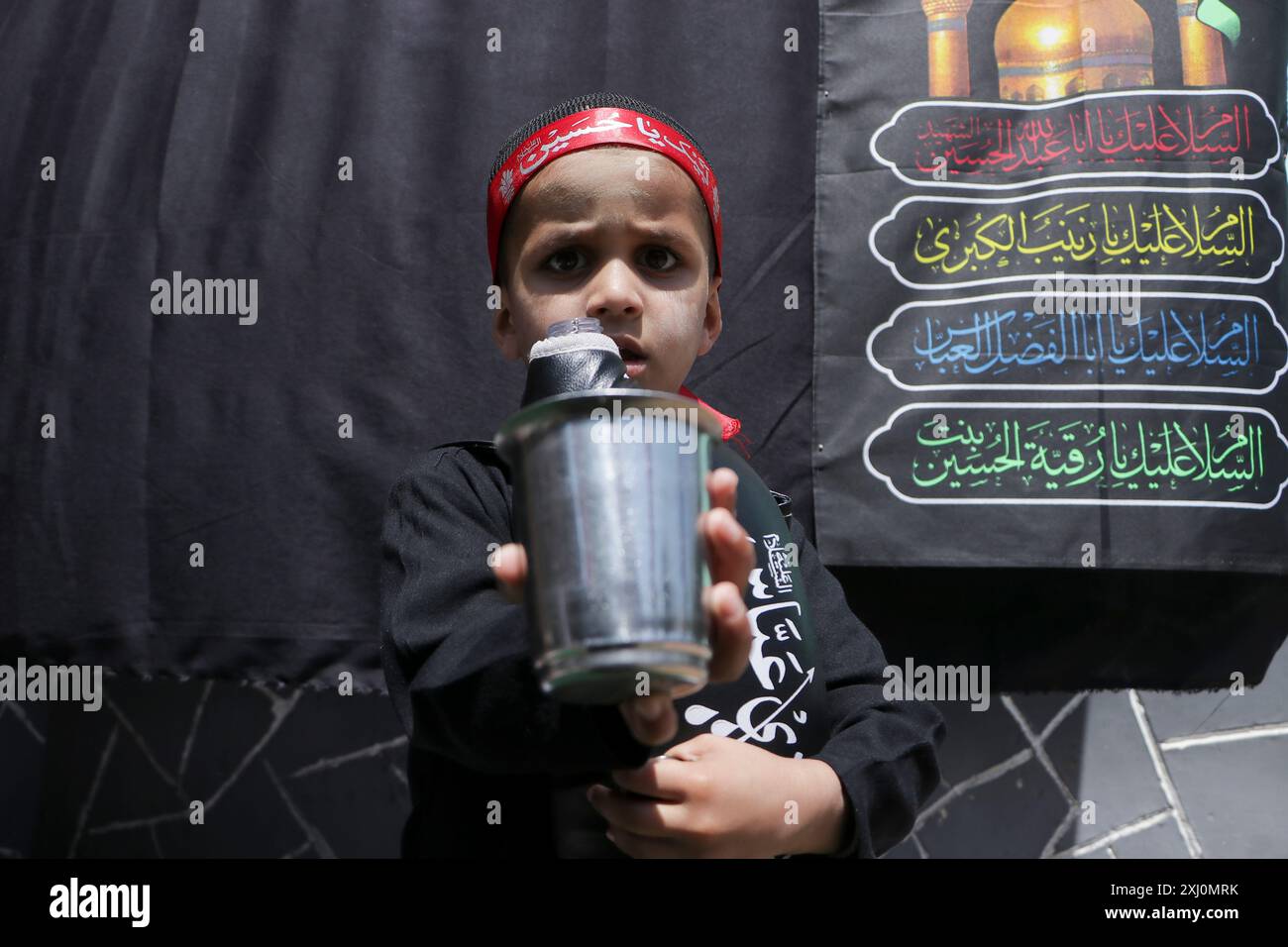 Srinagar, Jammu And Kashmir, India. 16th July, 2024. A Kashmiri Shia ...