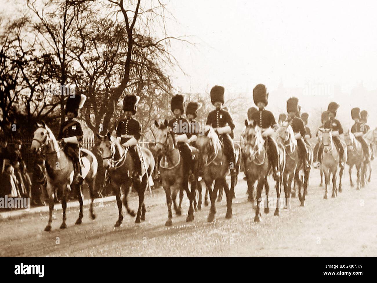 Royal Scots Greys Regiment, British Army, Victorian period Stock Photo - Alamy