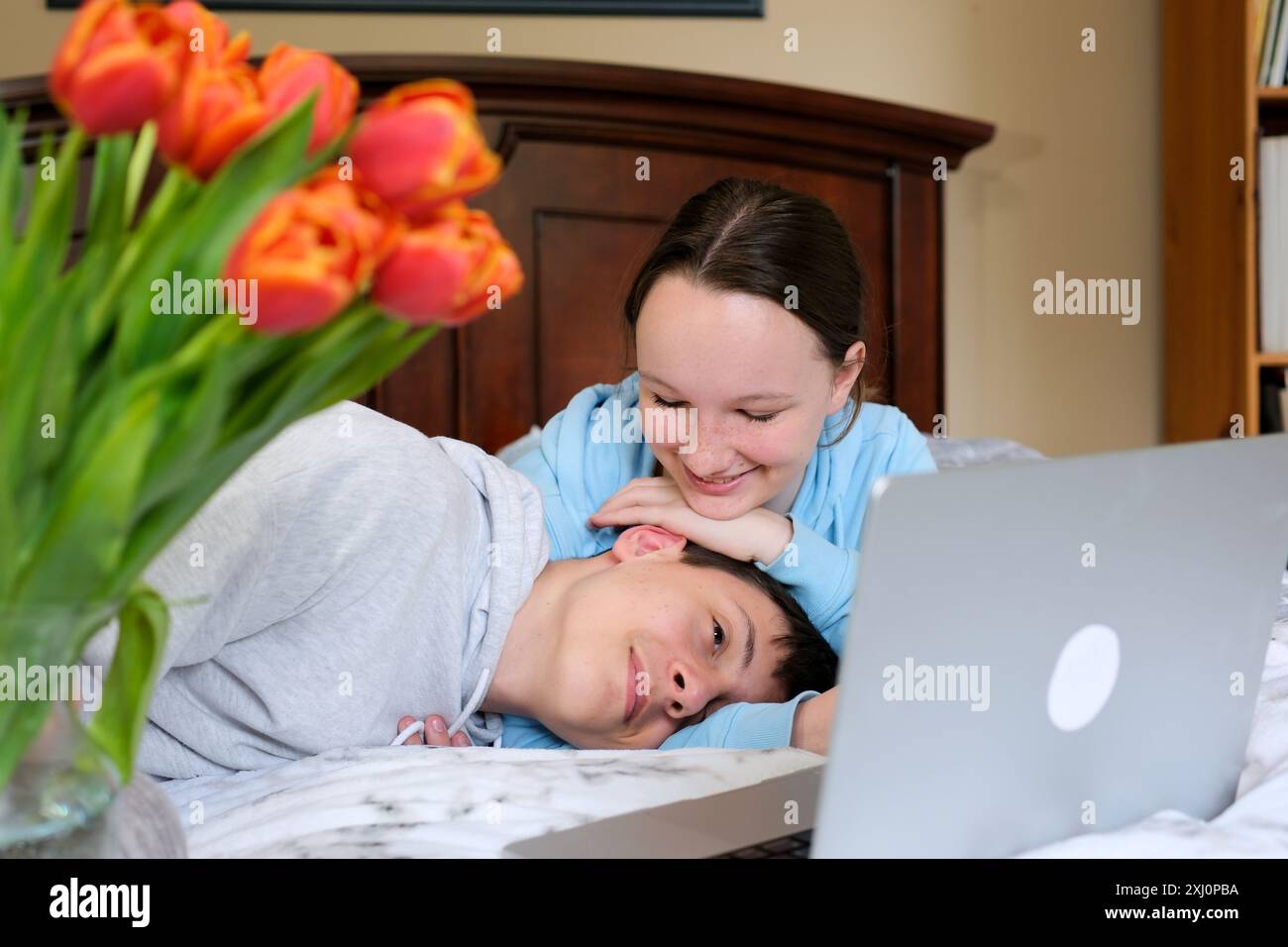 Fall asleep watching tv hi-res stock photography and images - Alamy