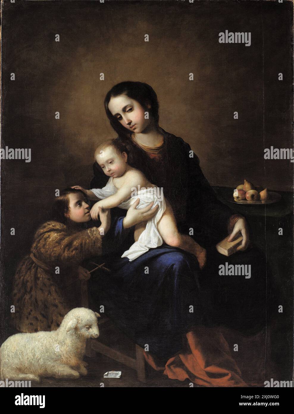 The Virgin and Child with the Infant St John the Baptist painting by ...