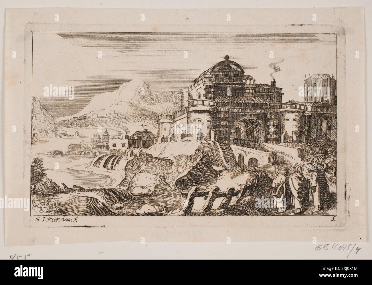 Landscape with Jesus and two apostles in front of a city gate Kirksteen ...
