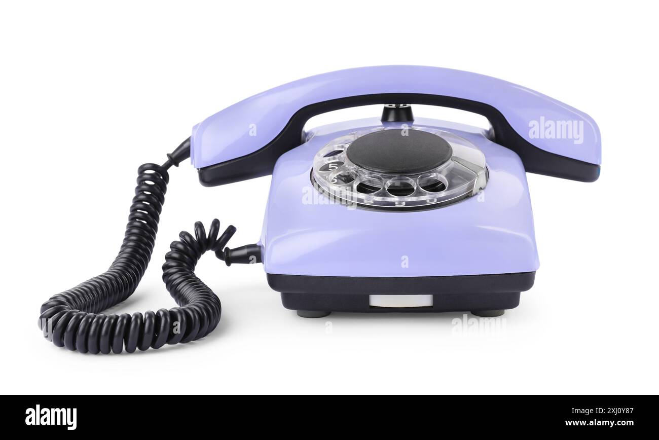 Corded telephone isolated on Cut Out Stock Images & Pictures - Alamy