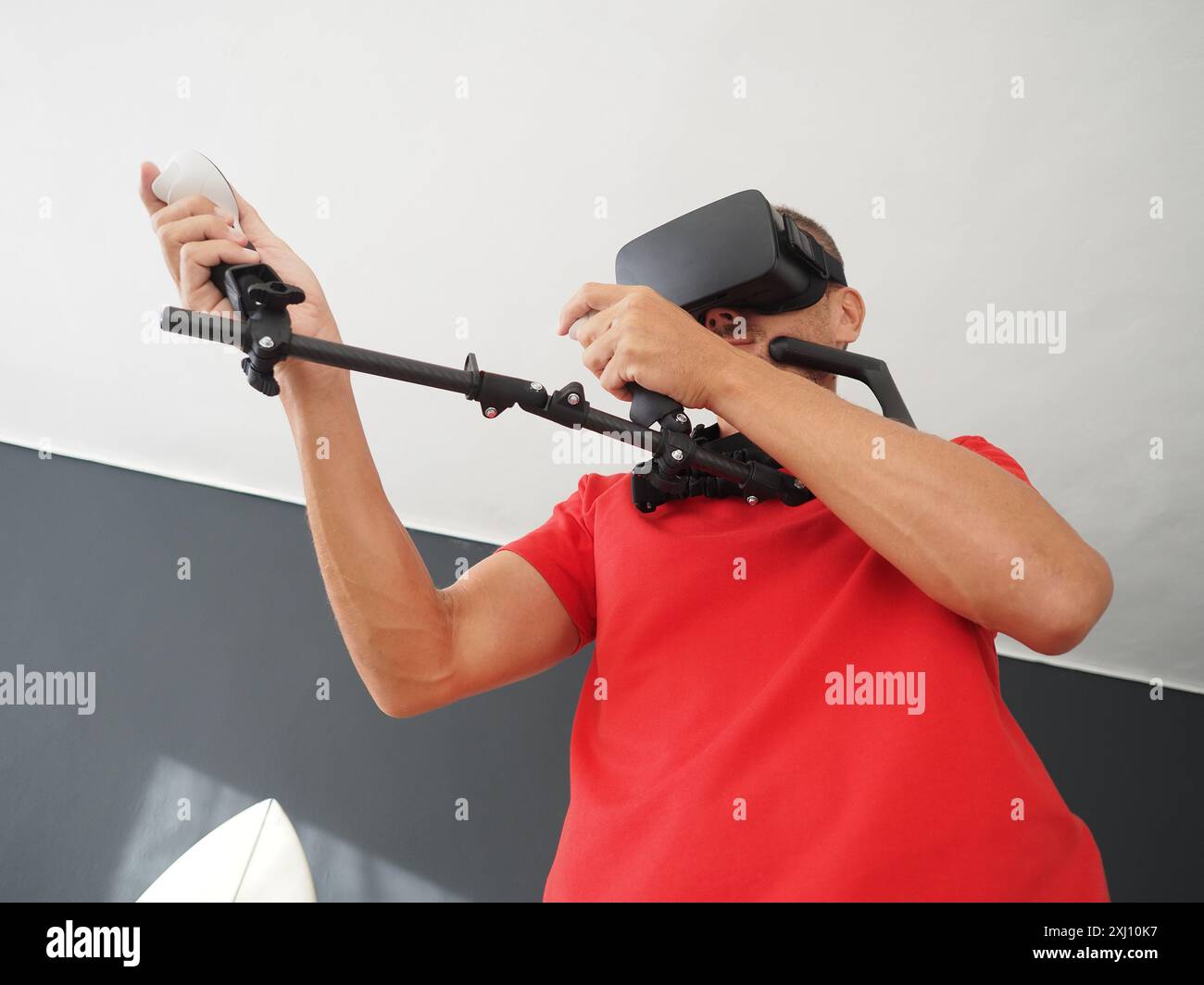 Play Virtual Reality shooters game with gun stock. Rifle simulator ...
