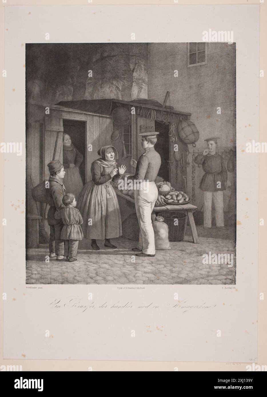 A Russian acting with an amager wife Fortling, Edvard 1809 - 1875 ...