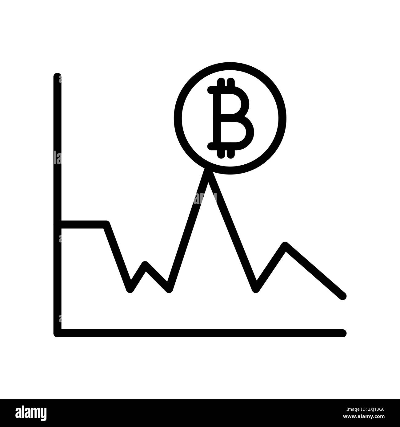 Bitcoin Evolution icon linear logo mark set collection in black and ...