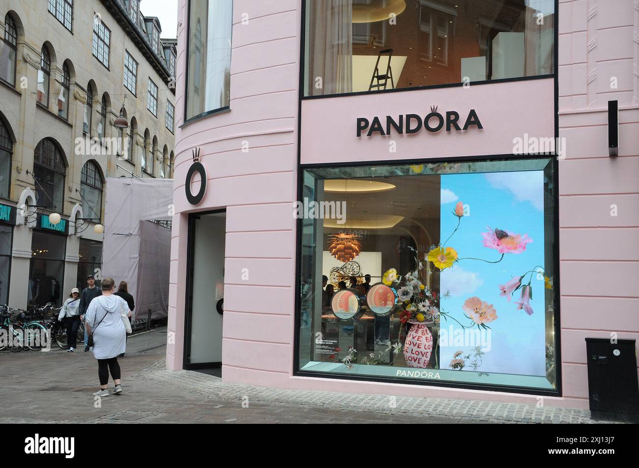 Copenhagen/ Denmark/16 July 2024/ Pandora new store on stroeget in ...