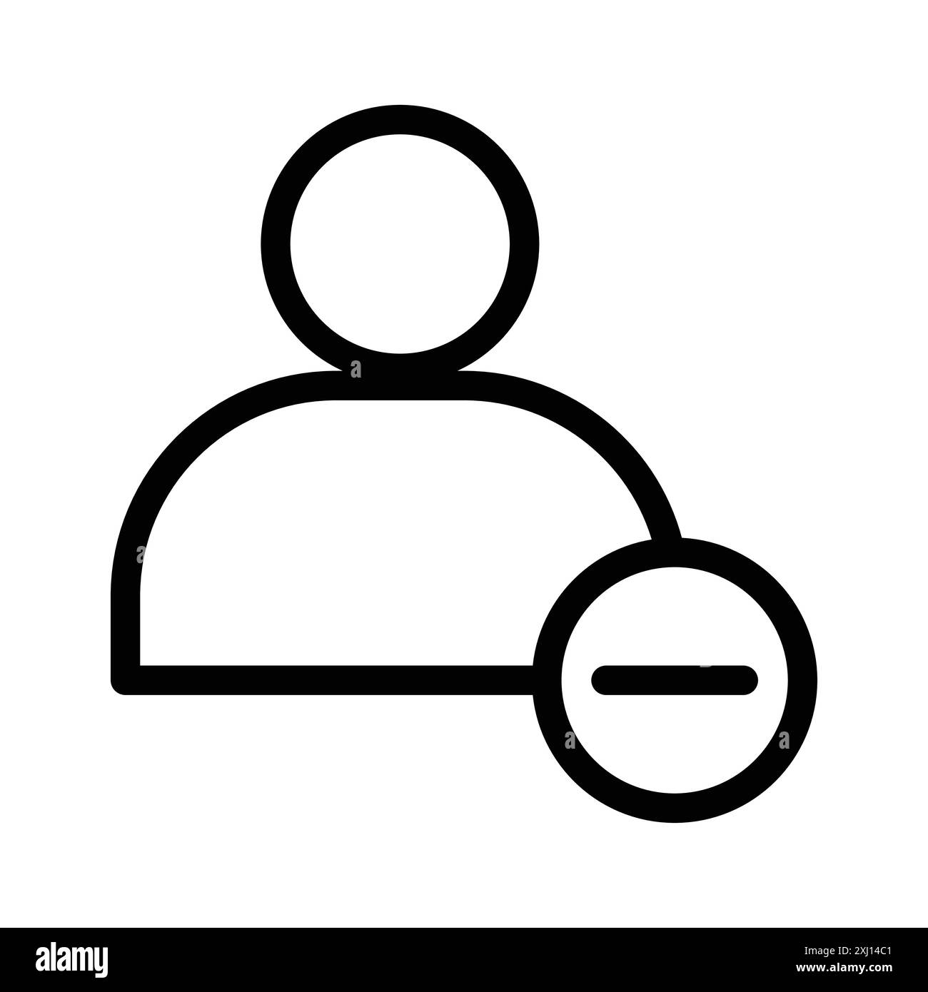 Block User Icon linear logo mark set collection in black and white for web Stock Vector Image ...