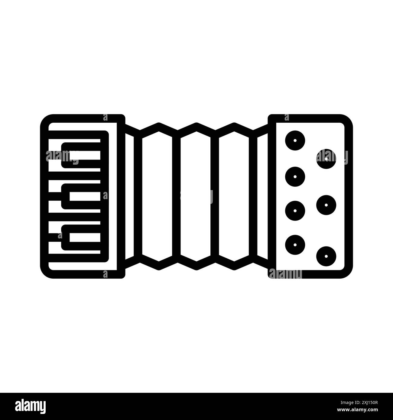 accordion icon linear logo mark set collection in black and white for ...