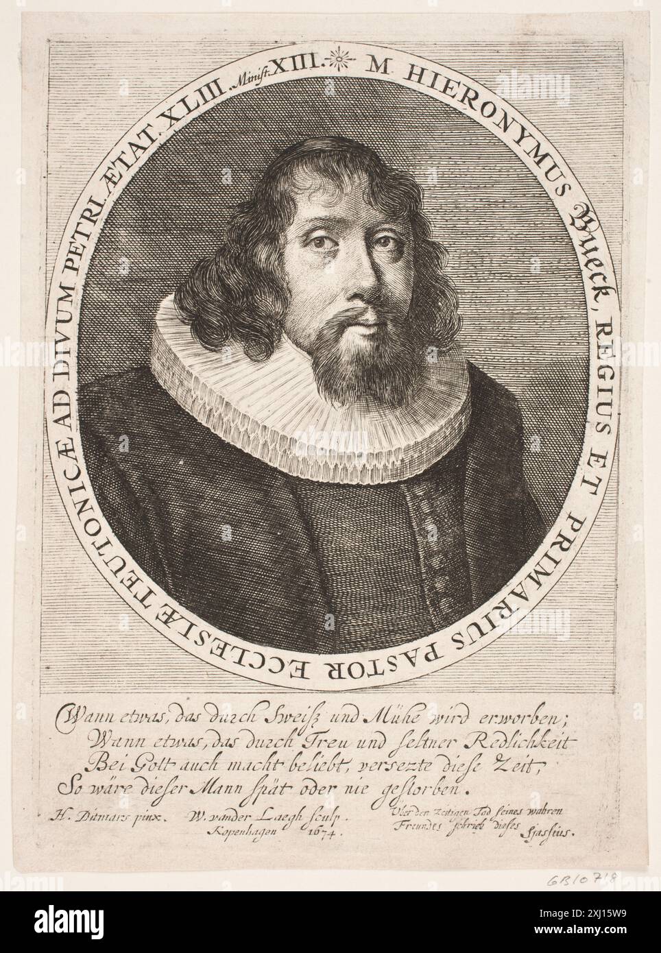 Pastor Hieronymus Buck Laegh, Willem van der 1614 - 1676, Dittmers ...