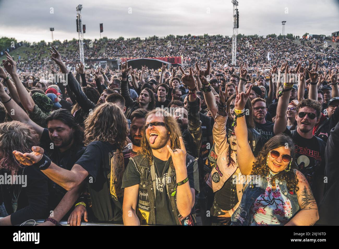 Copenhagen, Denmark. 20th, June 2024. Concert goers seen at one of many ...
