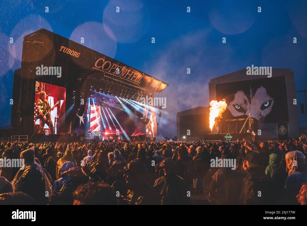 Copenhagen, Denmark. 22nd, June 2024. Concert goers seen at one of many ...