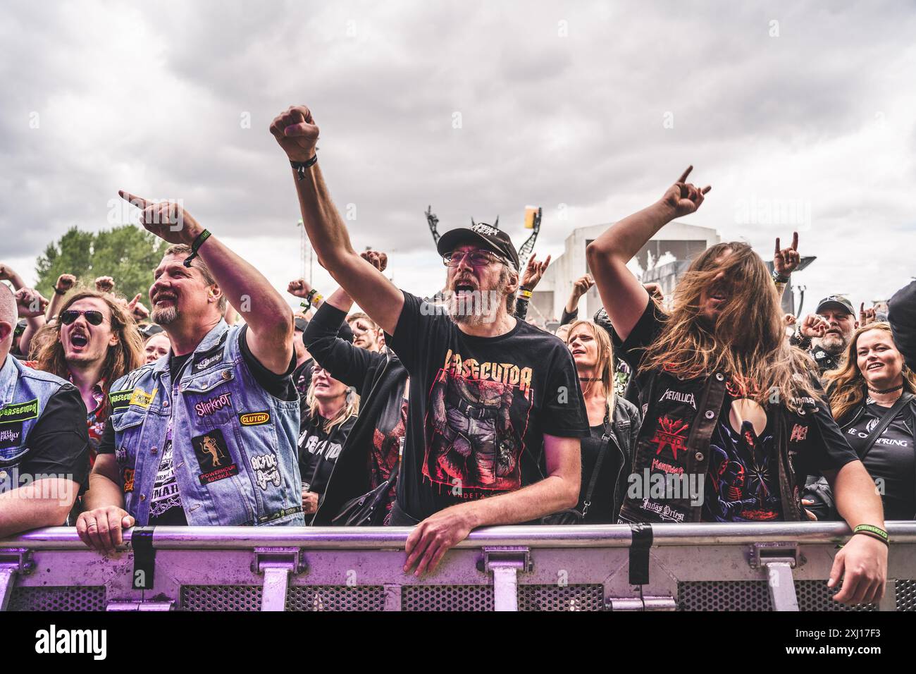 Copenhagen, Denmark. 19th, June 2024. Concert goers seen at one of many ...
