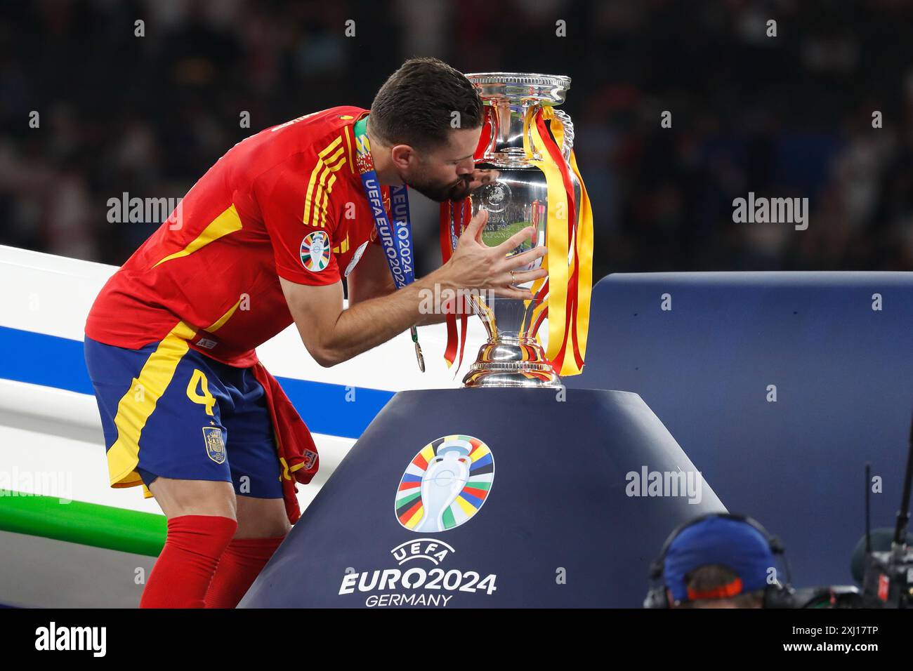 Nacho (ESP), JULY 14, 2024 - Football / Soccer : Nacho kiss to the ...