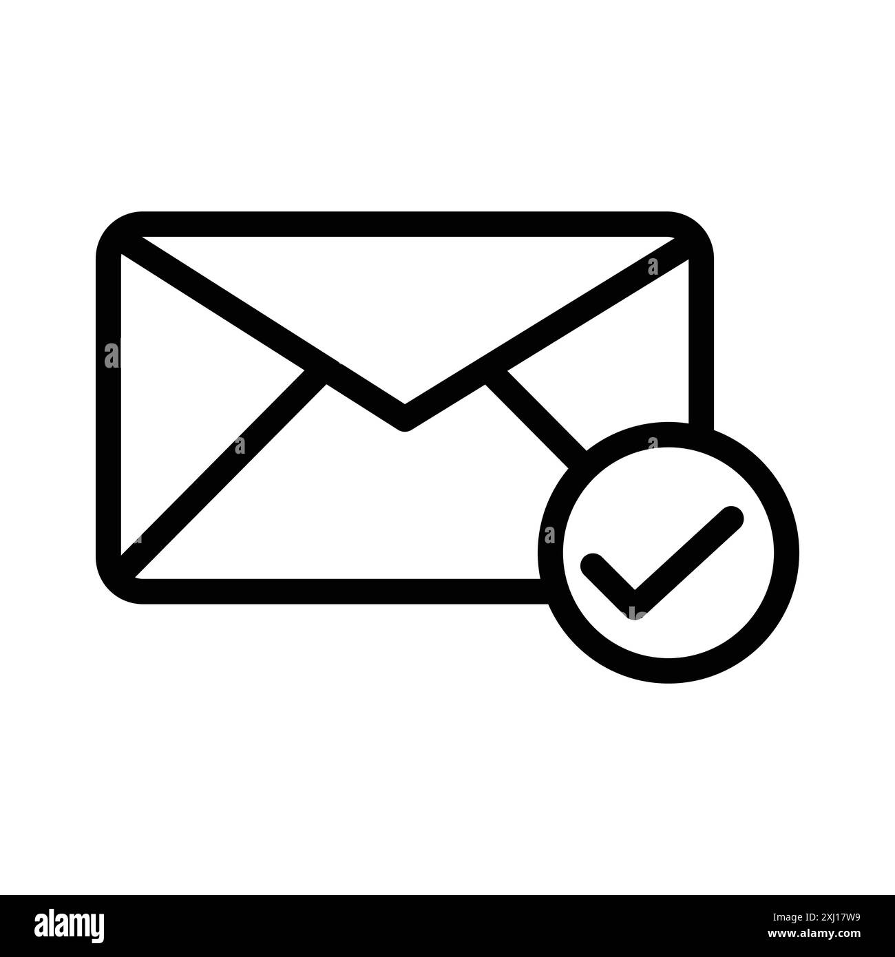 check message icon linear logo mark set collection in black and white ...